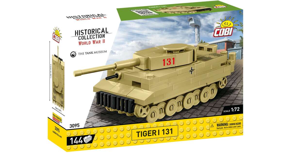 Cobi Blocks Tiger I 131 tank modell (1:72) | Pepita.hu