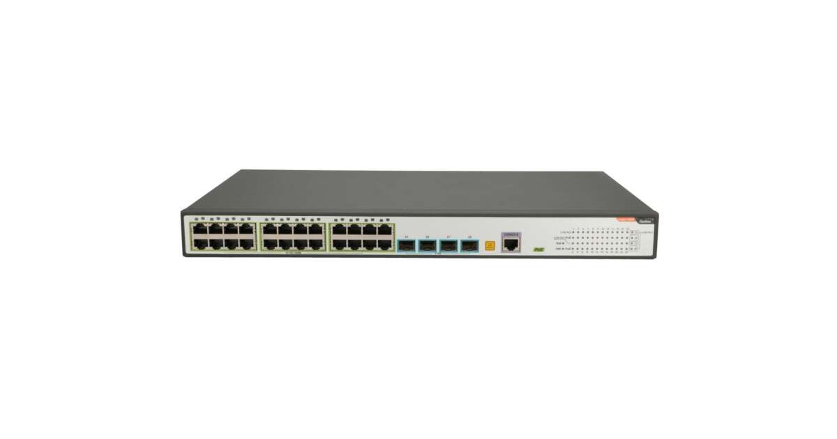 Fiberhome S5800-28T-X-PE-AC | Comutator | 24x RJ45 1000Mbps PoE, 4x SFP ...