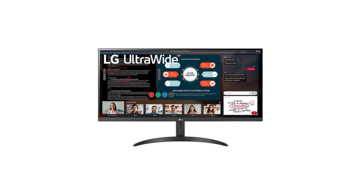 LG 26" 26WQ500-B 21:9 UltraWide™ Full HD IPS monitor AMD FreeSync ...