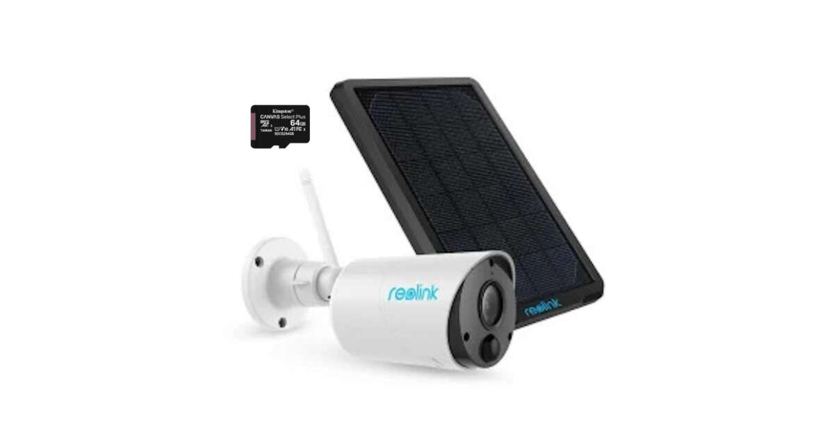Reolink Argus ECO-V2 Surveillance Camera, WIFI, Solar Powered, Person ...