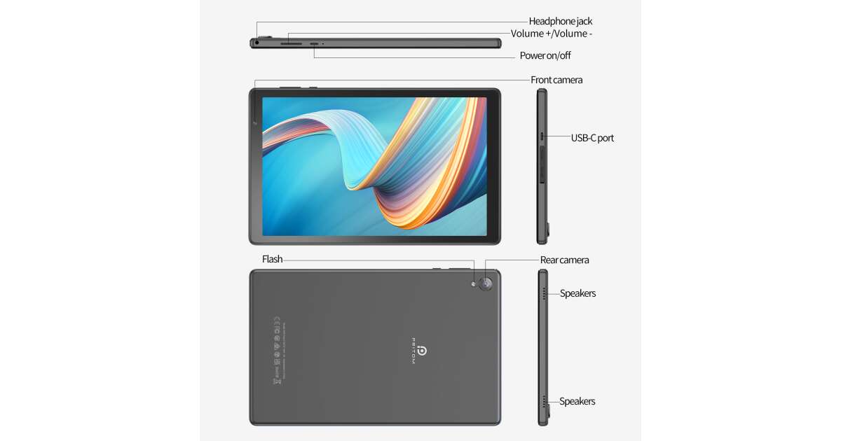 ILIKE M10 gri 10 WiFi Android Tabletă 2GB/32GB 6000mAh | Pepita.com