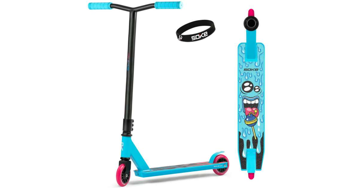 Hulajnoga kaskaderska Soke GO Freestyle dla zaawansowanych - turkusowa ...