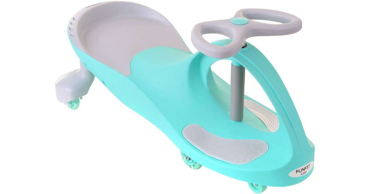Funfit Kids Gravity Ride Bobo car with illuminated wheels #light blue ...