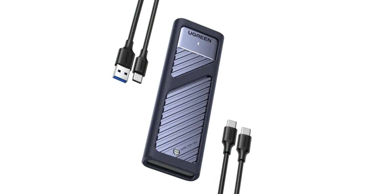 Ugreen M.2 NVMe SATA SSD Ház USB 3.2 Gen 2 10 Gbps Alumínium | Pepita.hu