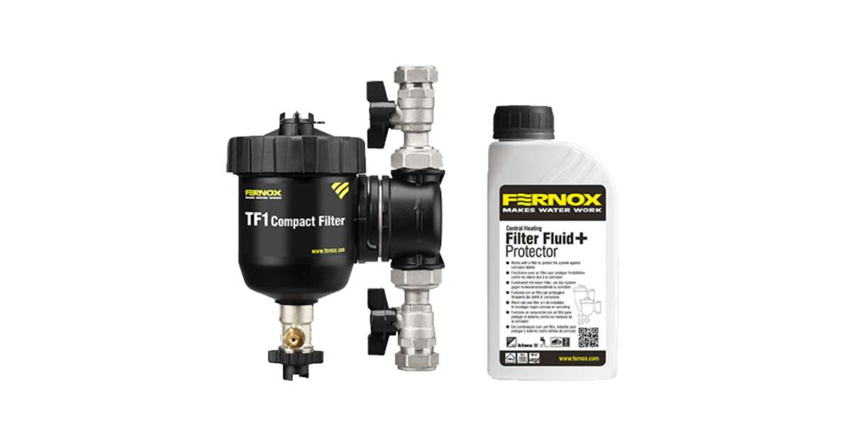 FERNOX TF1 Compact mágneses iszapleválasztó golyóscsappal és Filter ...