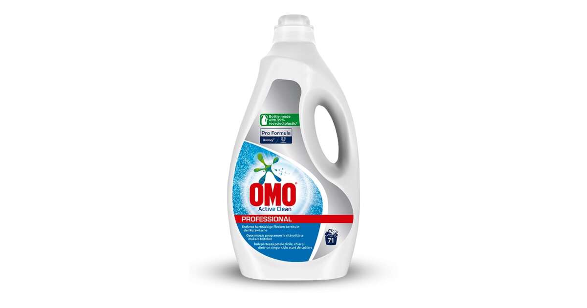 Omo Pro Formula Active Clean Flüssigwaschmittel in einer ...