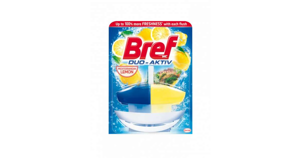 Bref Duo Aktiv WC illatosító gél 2 fázisú kosárral Citrom 50ml | Pepita.hu