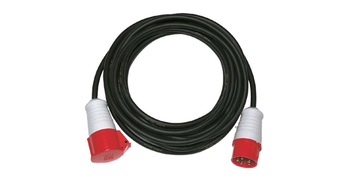 Gao CEE Außenverlängerungskabel mit Industriestecker, 20m PVC Kabel ...