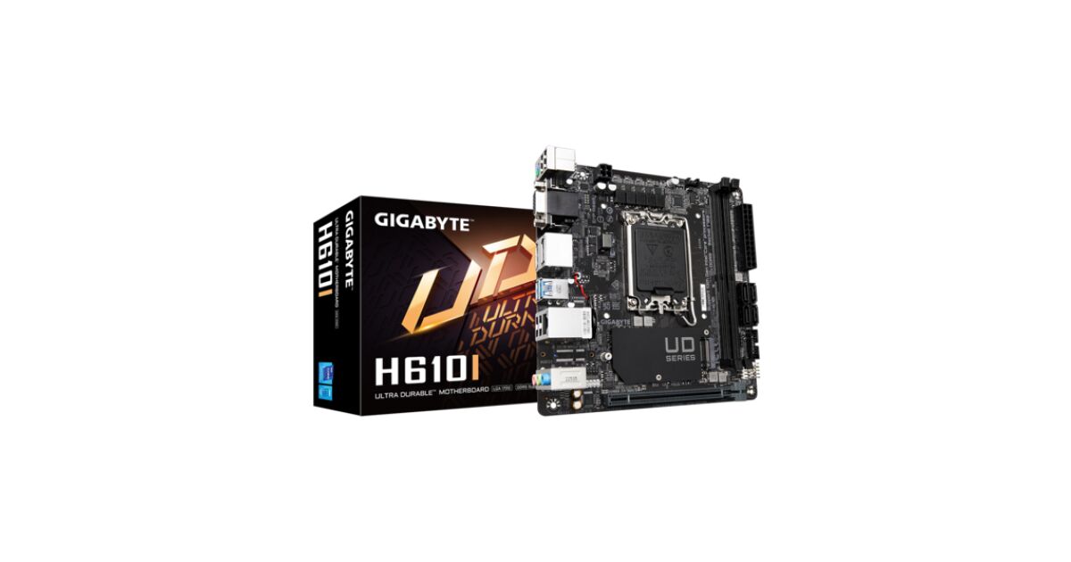 Gigabyte H610I Motherboard Intel H610 Express LGA 1700 mini ITX (H610I ...