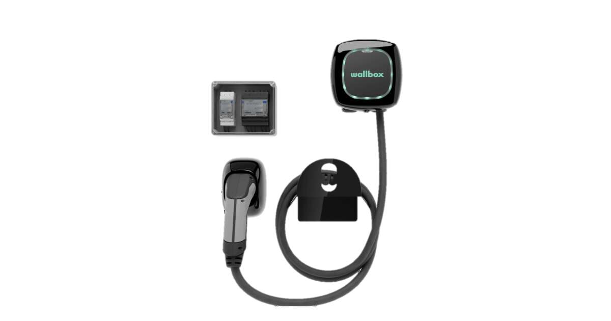 Wallbox Pulsar Plus electric car wall charger 22kW Black 5 meters ...
