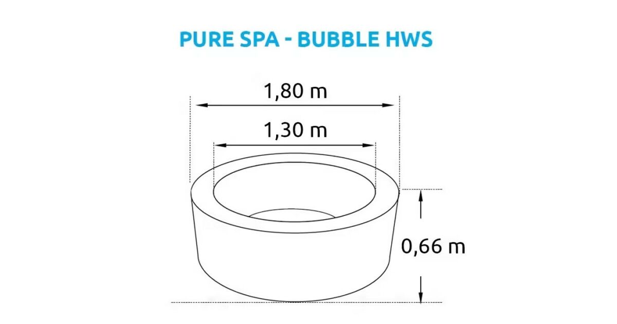 Felfújható pezsgőfürdő Marimex Pure Spa - Bubble HWS - kék -Intex ...