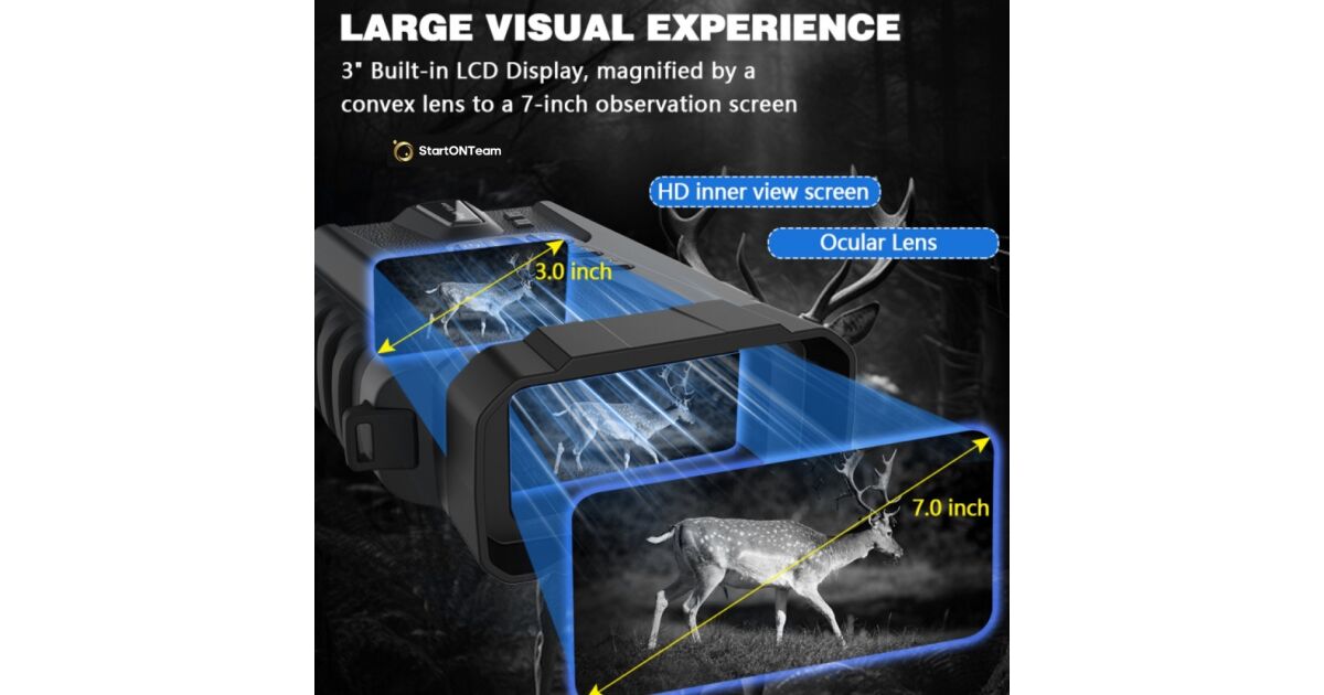 Professional Digital Night Vision Binoculars for Hunting with LCD ...