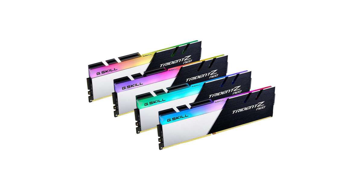 G.Skill 32GB /3200 Trident Z Neo DDR4 RAM KIT (4x8GB) (F4-3200C14Q ...
