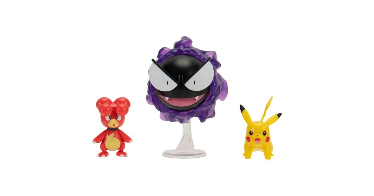 Pokémon 3er-Figurenset - Magby, Pikachu, Nebulak | Pepita.com