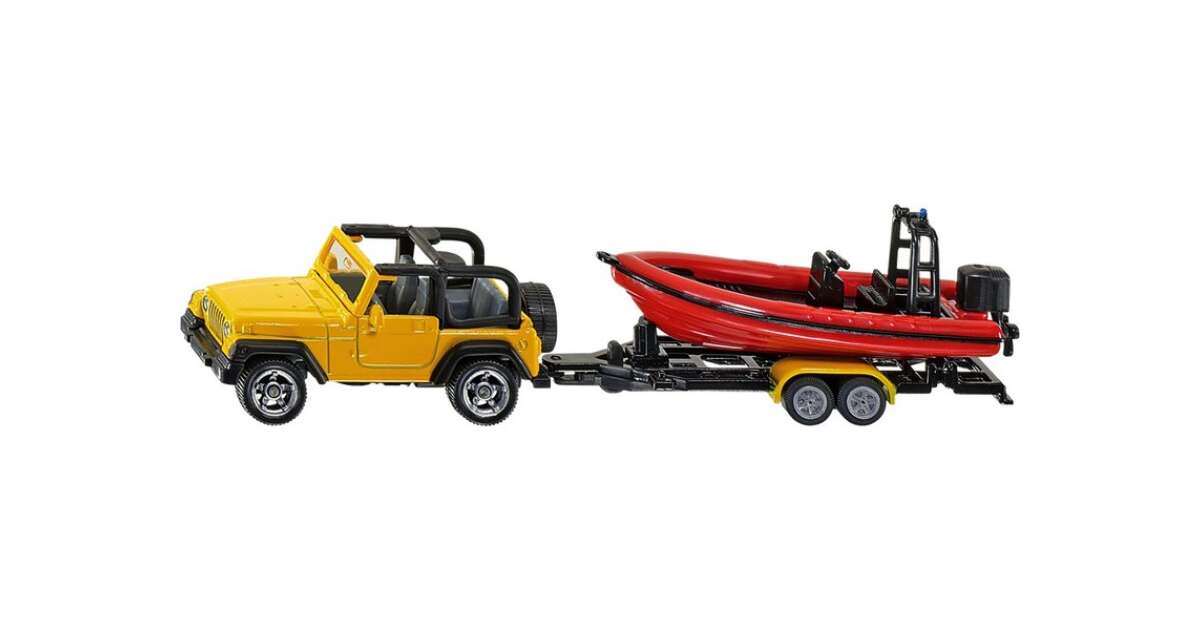 SIKU Jeep Wrangler hajóval 1:55 - 1658 | Pepita.hu