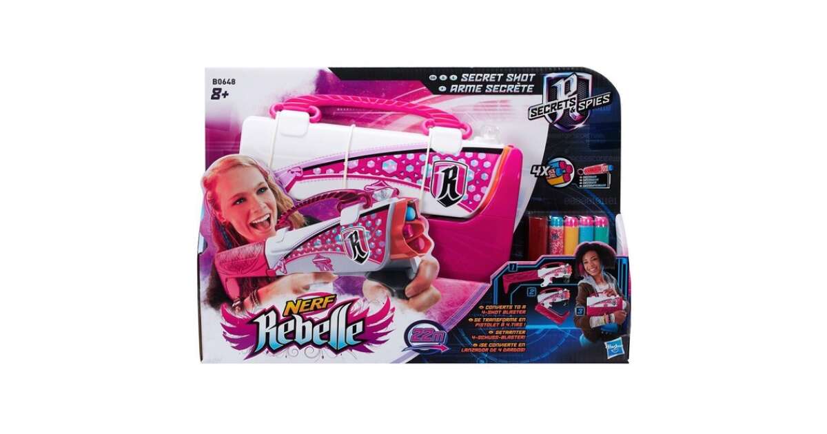 NERF Rebelle Secret Shot táskás szivacslövő fegyver | Pepita.hu