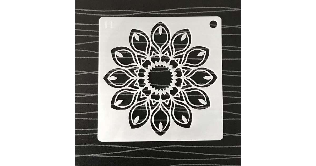 Mandala Sablon Készlet - 48 db - 10x10 cm | Pepita.hu