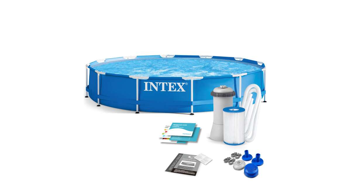 366 x 76 cm 9in1 intex kerti keret medence 28212gn | Pepita.hu