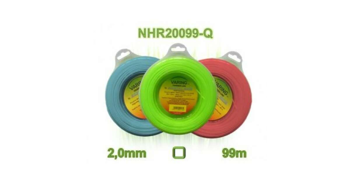 Varing Fűnyíró Damil - Négyszögletes - 2,0 mm - 99 m | Pepita.hu