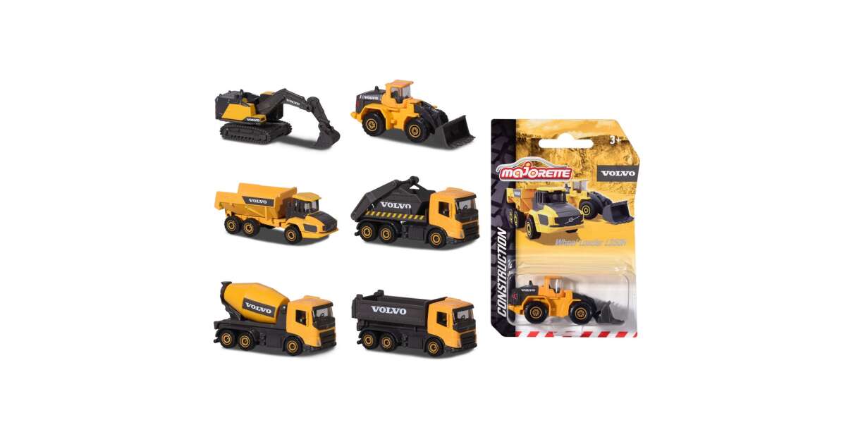 Volvo munkagép játékok 6-os csomag | Pepita.hu