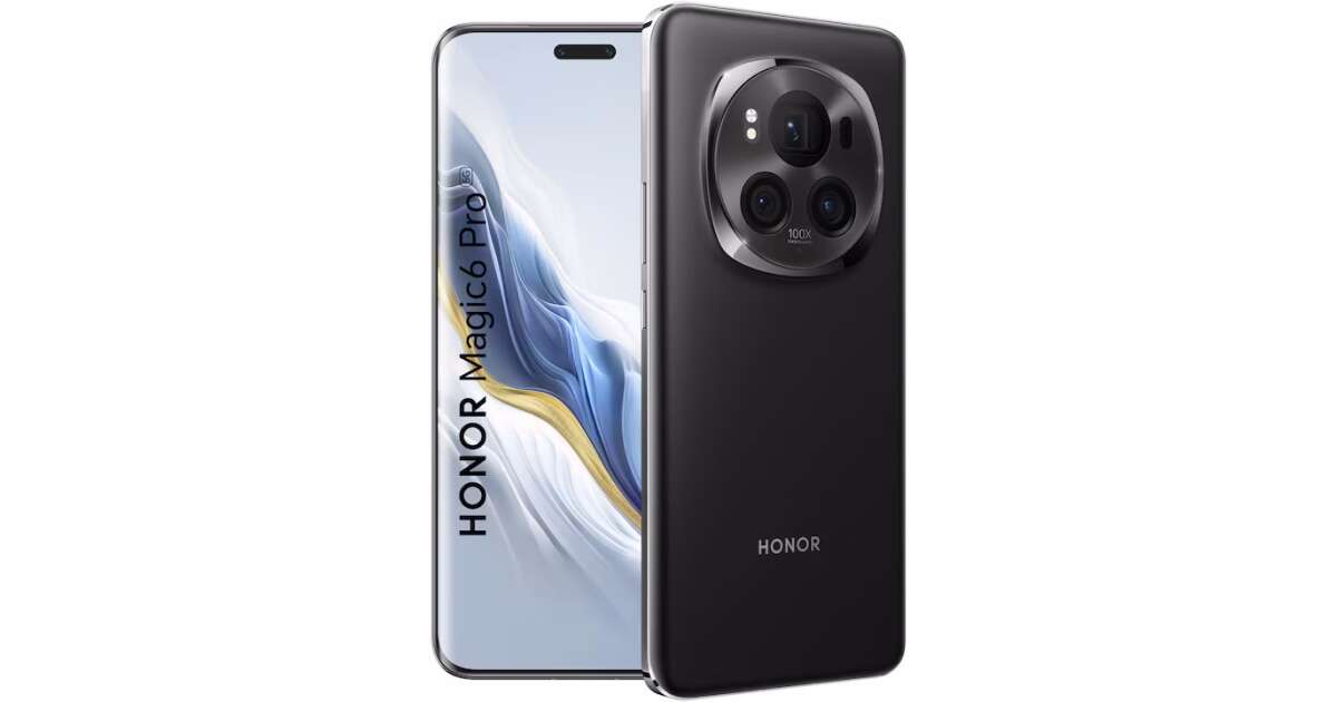 Telefon mobil HONOR Magic 6 Pro, Dual SIM, 12GB RAM, 512GB, 5G, Black | Pepita.com