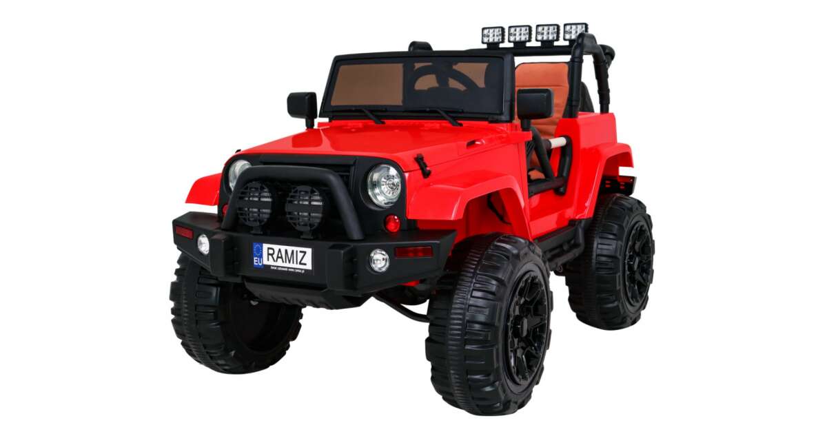 Ramiz Jeep All Terrain Elektromos autó - Piros | Pepita.hu