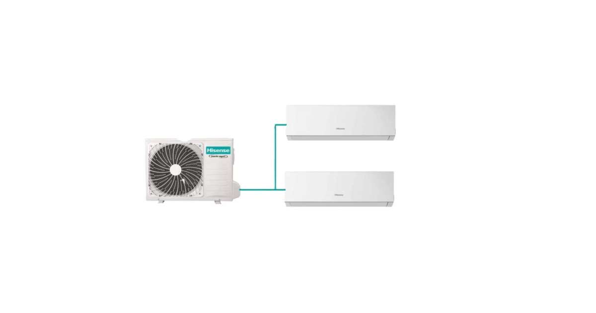 Hisense Multi-split klíma szett 5 kW 2AMW52U4RXC kültéri egység + 2db 3 ...