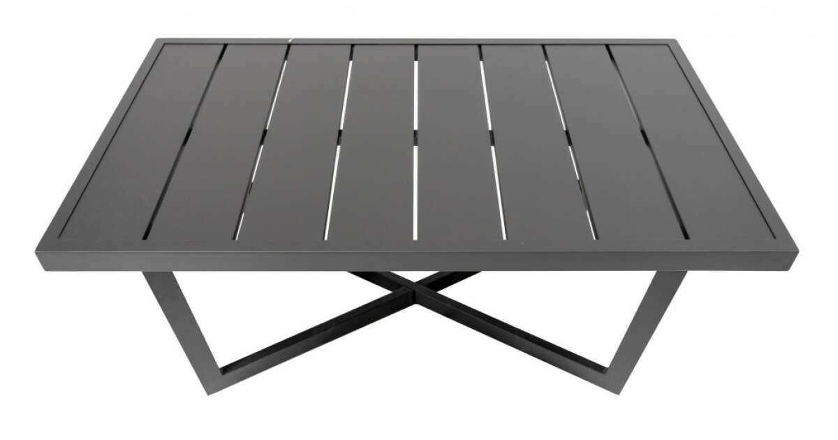 Alumínium fekete kerti bútor szett ( Kanapé + két fotel + asztal ...