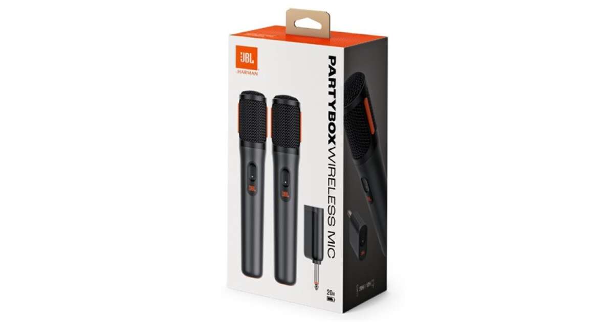 Set microfoane JBL Partybox, Digital, Wireless, 2.4GHz ...