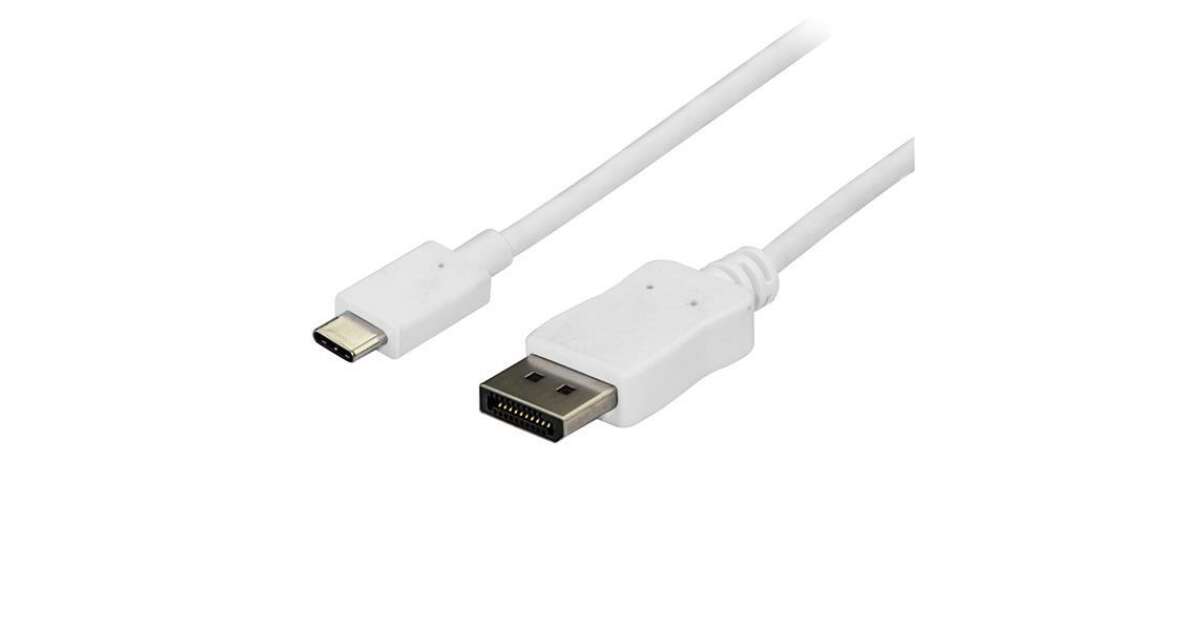 Startech 6 FT USB C TO DP CABLE - WHITE USB C TO DP ADAPTER - WHITE ... Startech 6 FT USB C TO DP CABLE - WHITE USB C TO DP ADAPTER - WHITE ...