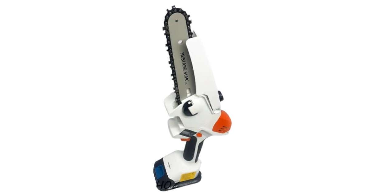 Mustang Star , automata olajozású dupla akkumulátoros mini láncfűrész ...