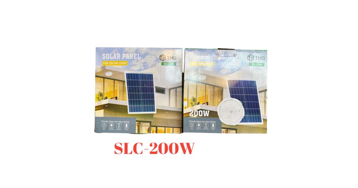 Lampă solară OZN cu telecomandă SLC-200W | Pepita.com