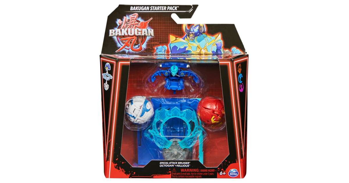 BAKUGAN STARTER PACK BRUISER, OCTOGAN SI NILLIOUS | Pepita.com