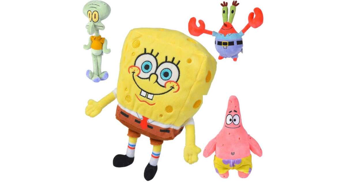 SpongeBob Plush Figure 20cm - four variants - Simba toys | Pepita.com