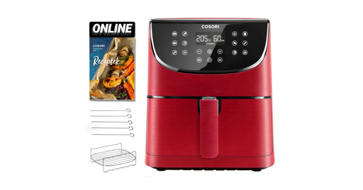 Cosori Premium CP158-AF-RXR Hot air oven, 1700 W, 5.5 litres, Red ...