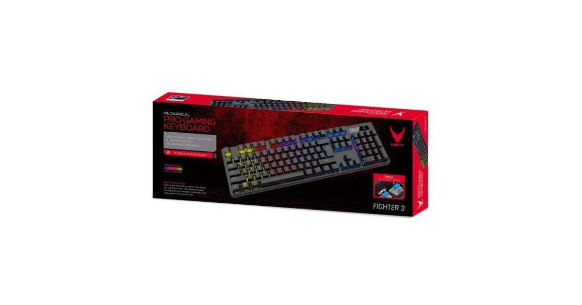 Platinet Omega VMK89B Mechanical keyboard Black EN | Pepita.hu