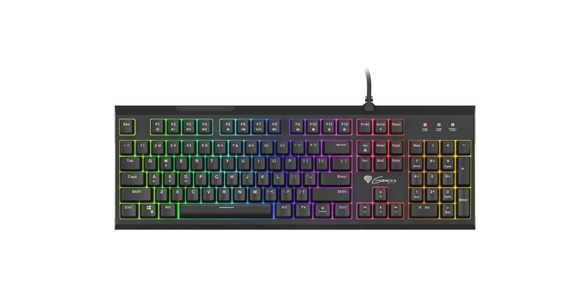 Genesis Thor 210 RGB Gamer billentyuzet, US kiosztás | Pepita.hu