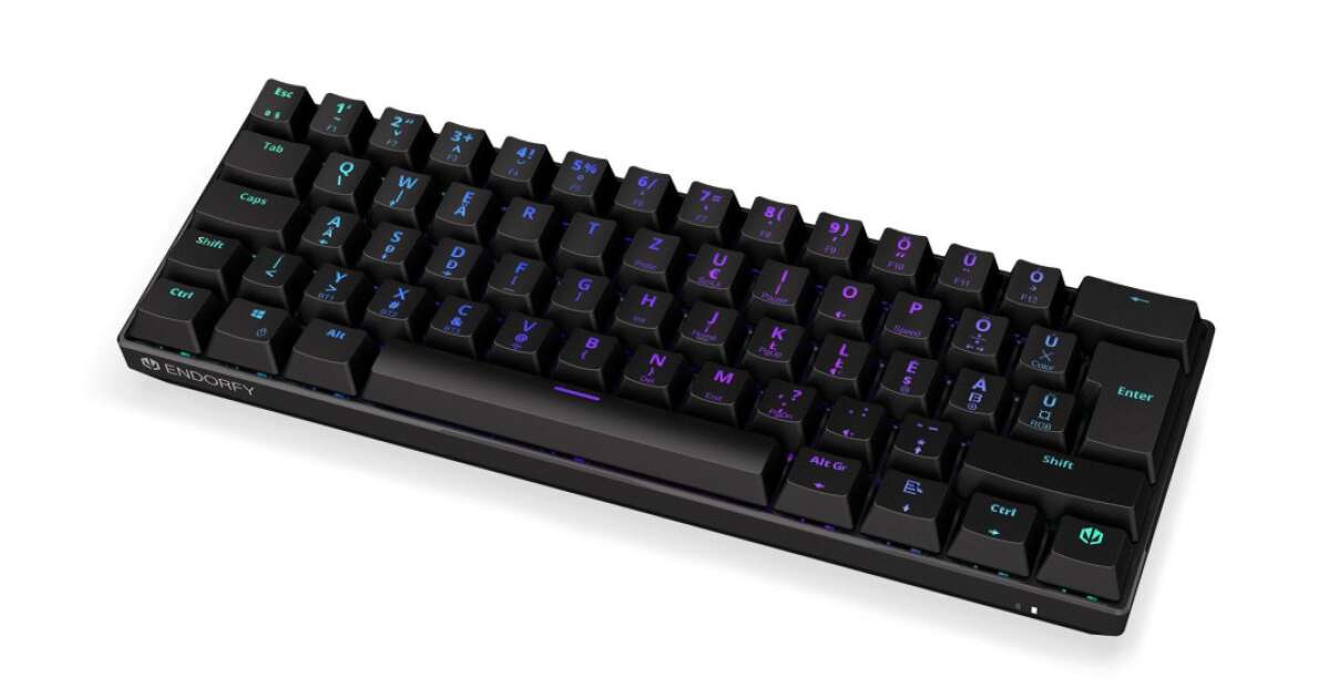 Endorfy Thock Kailh Box Red Switch RGB Gaming Mechanical Keyboard HU ...