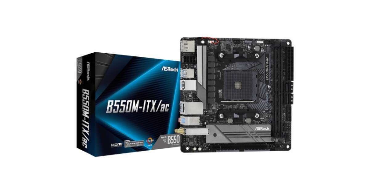 ASRock B550M-ITX/AC - AMD AM4 alaplap - mini-ITX | Pepita.hu
