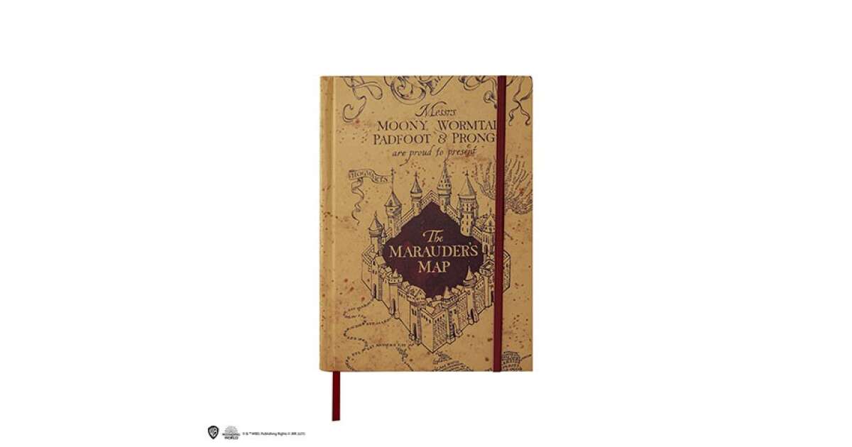 Harry Potter Roxfort Térkép Napló - 15x21cm | Pepita.hu