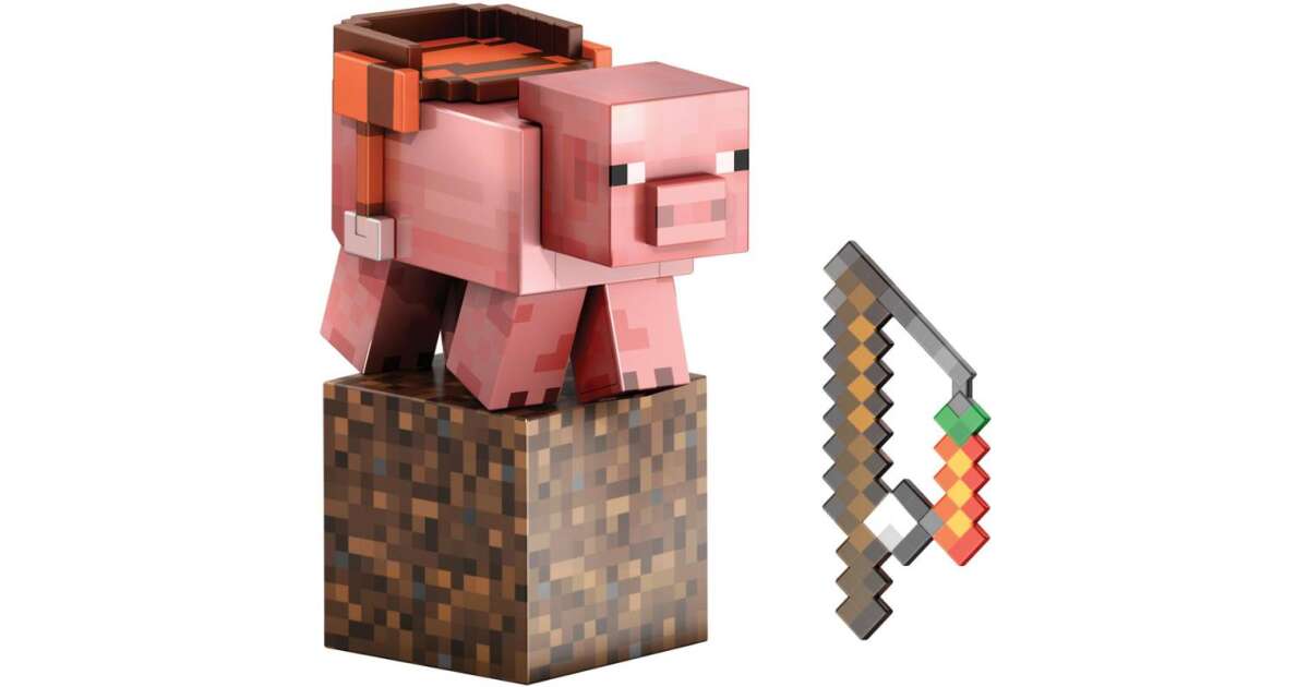 Mattel Minecraft Gyémánt szintű malac figura | Pepita.hu