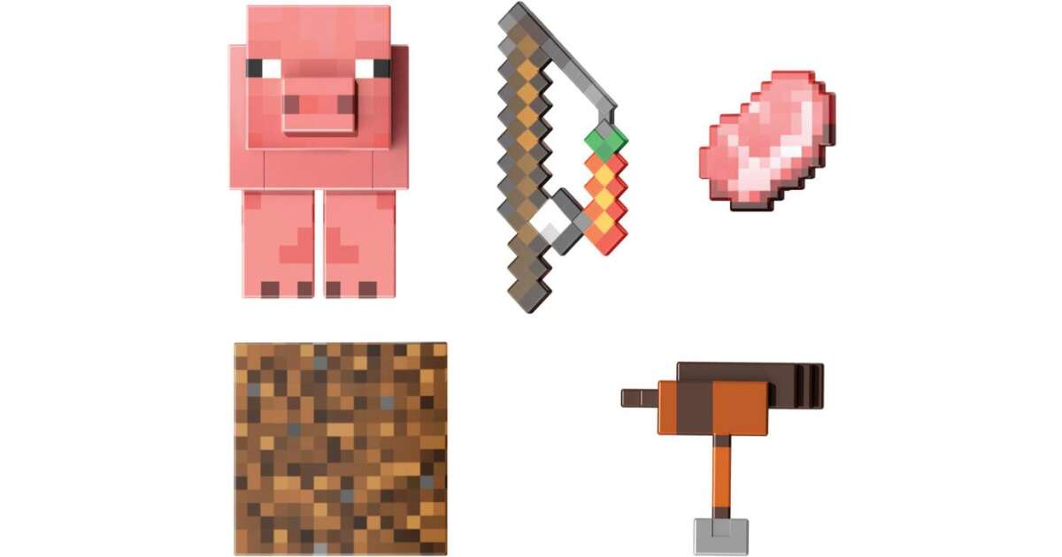 Mattel Minecraft Gyémánt szintű malac figura | Pepita.hu