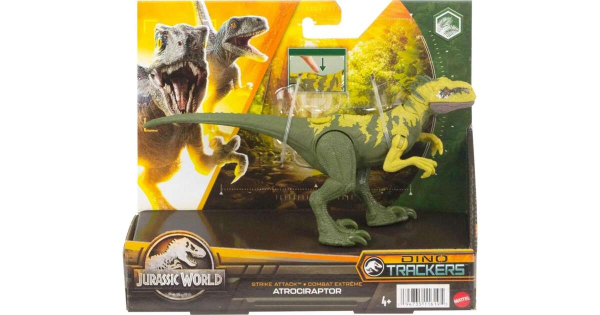 Vélemények: Mattel Jurassic World Dino Trackers - Atrociraptor figura ...