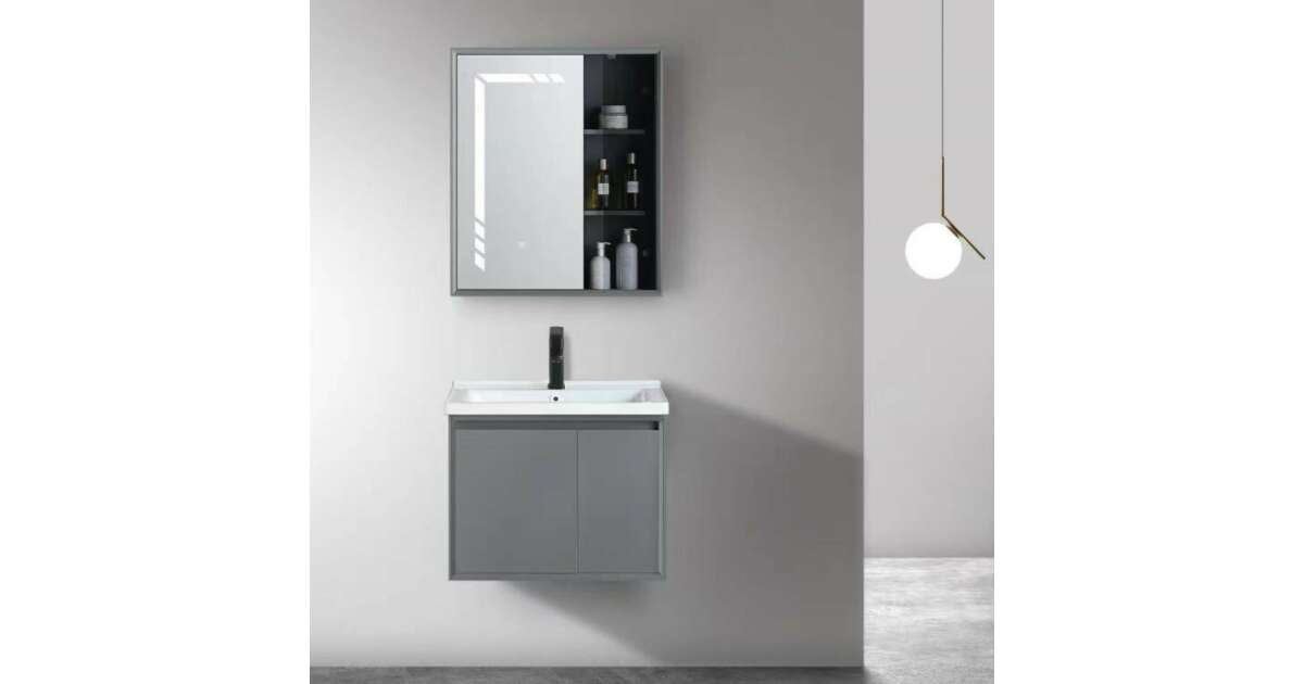 Selora fürdőszobabútor szett mosdókagylóval + LED világítással - 60 cm ...