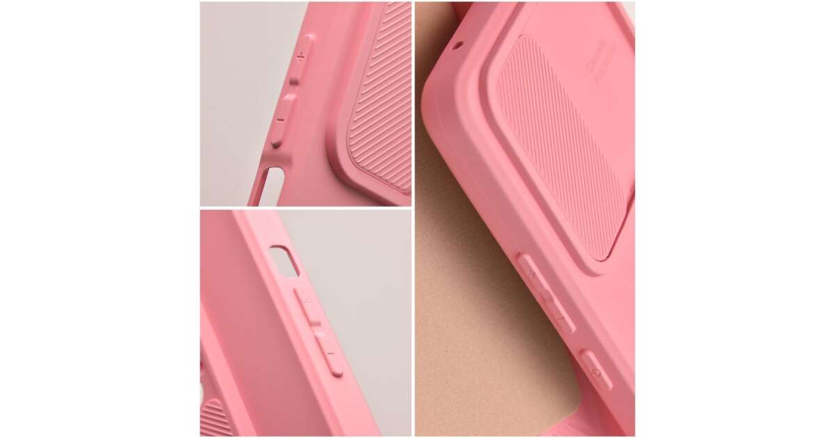 Samsung Galaxy A55 5G telefontok - Slider csúsztatható kameravédős pink ...