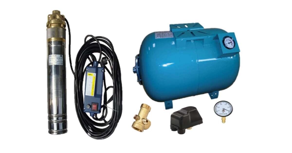 Kit complet sistem hidrofor, pompa submersibila Maxima SKM 150/50 ...