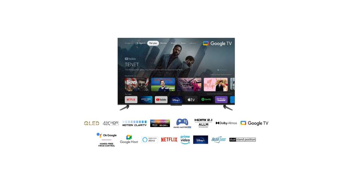 TCL 65C635A 65 4K UHD Smart QLED TV (65C635A) | Pepita.hu