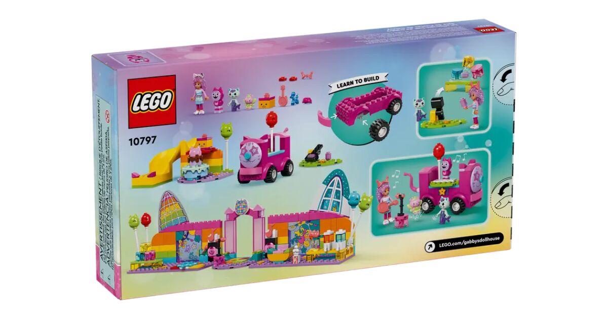 LEGO® Gabby's Dollhouse - Camera de party a lui Gabby 10797, 252 piese ...