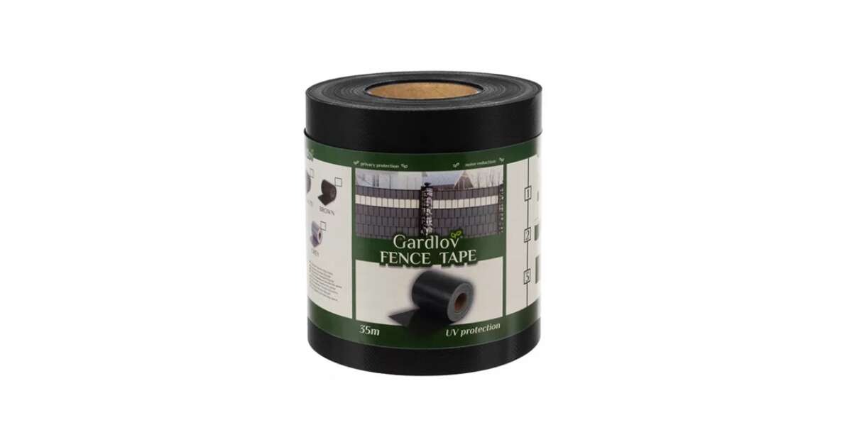 PVC kerítésszalag - 19 cm x 35 m - 450g/m2 - Fekete | Pepita.hu