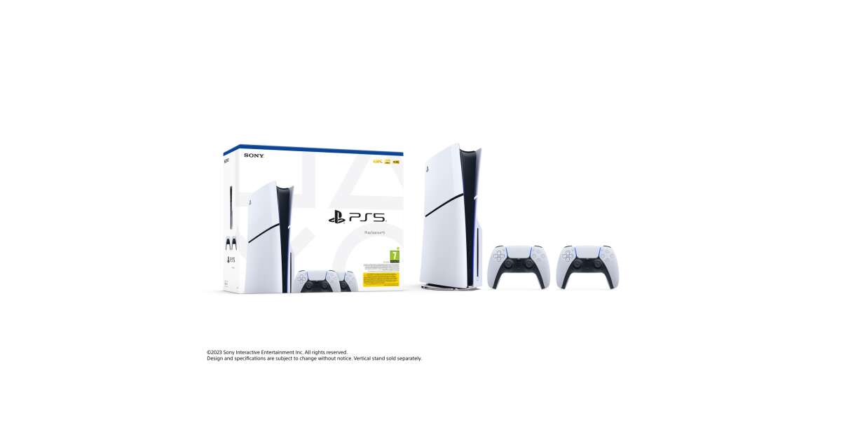 Consola PlayStation®5 Slim + 2 controlere wireless DualSense (PS5) | Pepita.com
